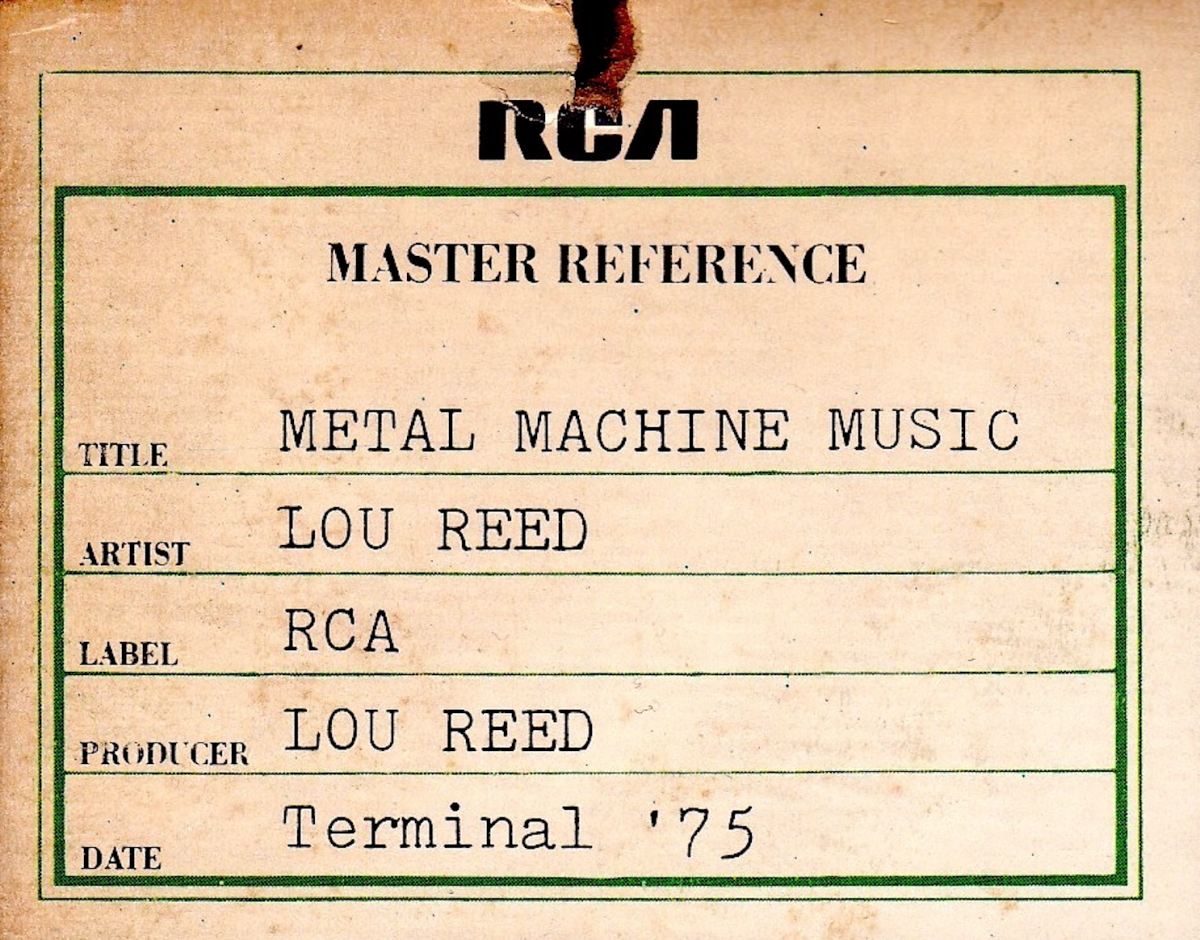 "Metal Machine Music": The Sound And The Fury Of Lou Reed’s Most ...